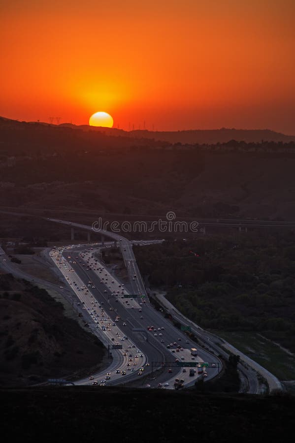 Southern California Sunset stock photo. Image of hills - 203841764