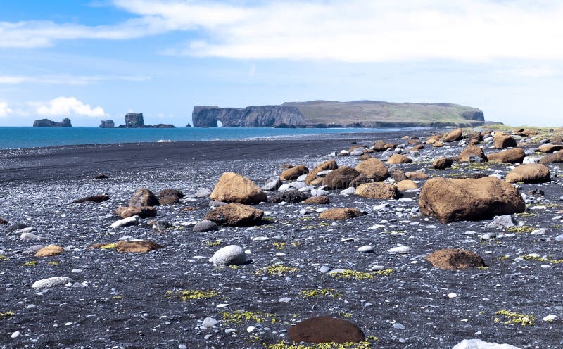 Southern coast of Iceland stock image. Image of panorama - 26374373