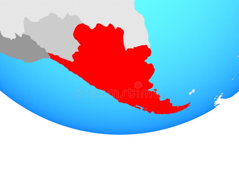 Southern Cone with Flags on Map Stock Illustration - Illustration of ...