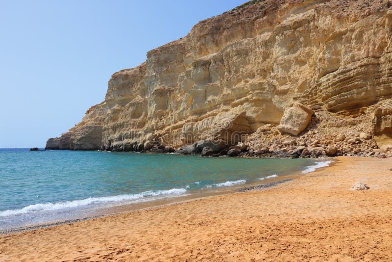 Southern Crete - Matala Beach Stock Image - Image of europe, beach ...