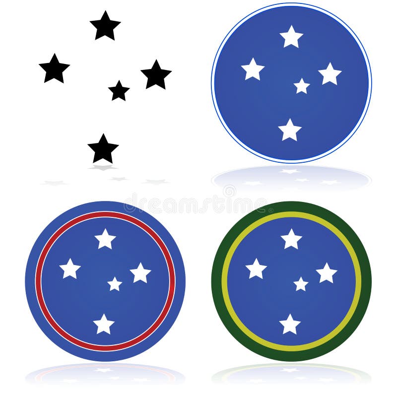 Southern Cross stock illustration. Illustration of horizontal - 23296232