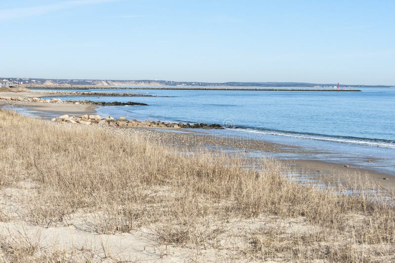 Southern End of Cape Cod Bay Stock Photo - Image of winter, dune: 70908150