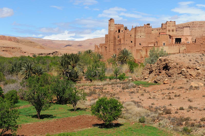 Southern Moroccan Landscape 3 Stock Image - Image of morocco, oasis ...