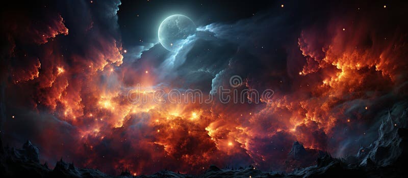 Southern Ring Nebula stock illustration. Illustration of galaxy - 289028405