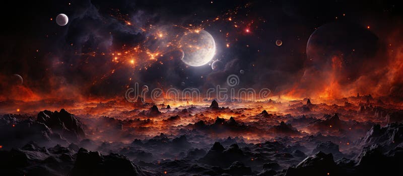 Southern Ring Nebula stock illustration. Illustration of outer - 289028465