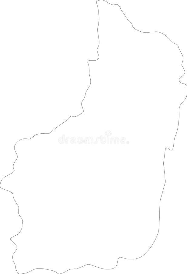Southern Rwanda Outline Map Stock Vector - Illustration of symbol ...