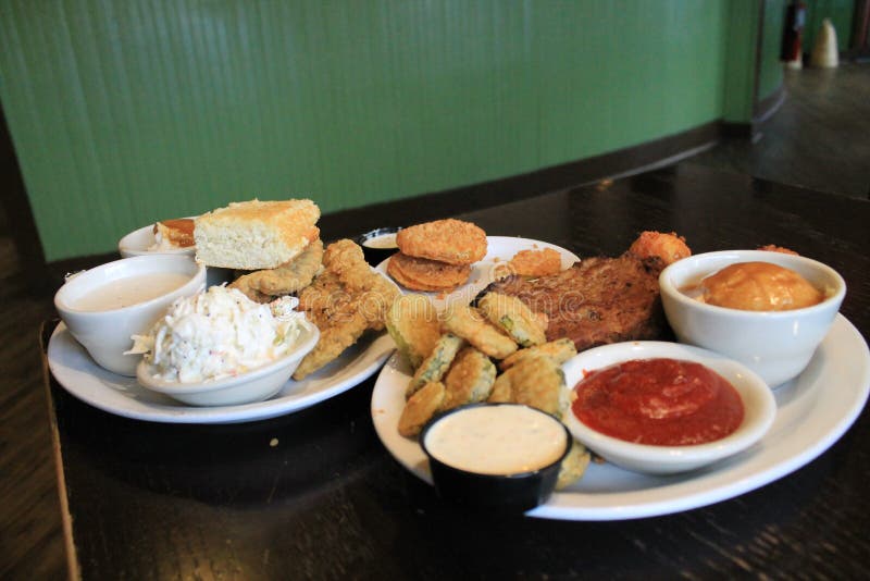 Classic Southern Meal in Georgia Stock Image - Image of ethnic, dine ...
