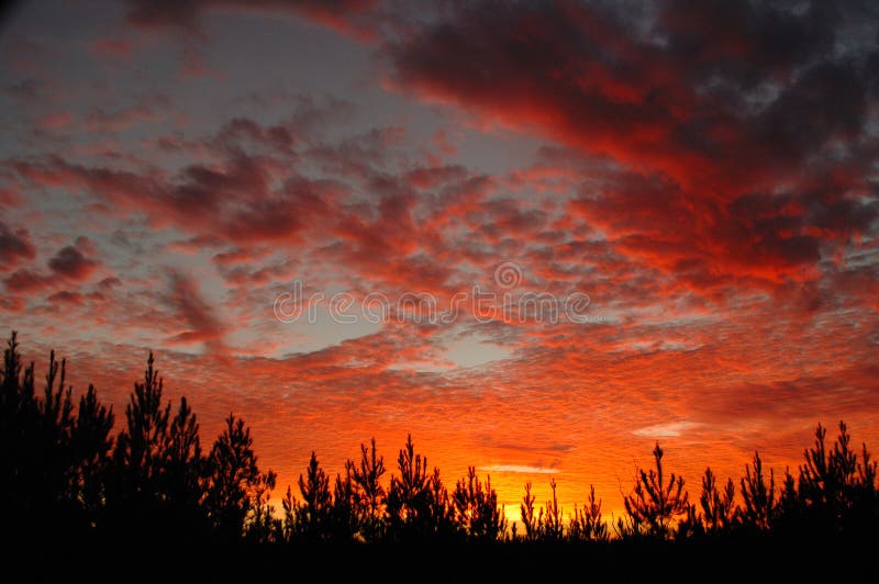 Southern sunset, sunrise stock image. Image of clouds - 4932435