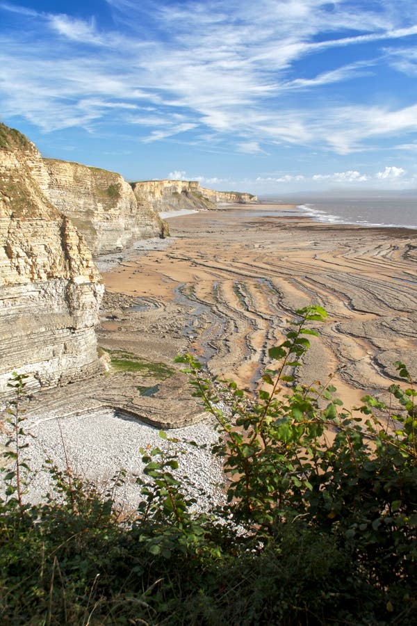 Southerndown Coast, Wales stock image. Image of land - 16550653