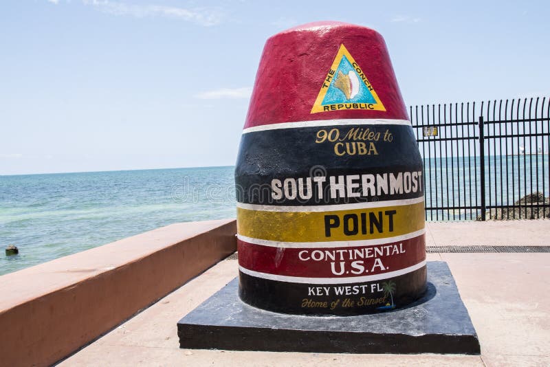 Southernmost Point,key West Editorial Image - Image of caribbean ...