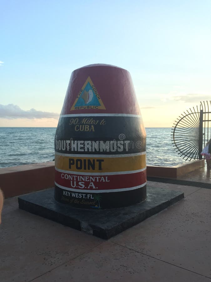 Southernmost Point on Key West Florida the USA Stock Photo - Image of ...