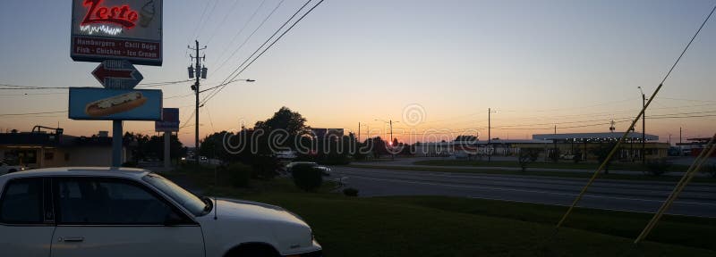 Southside sunset editorial image. Image of sunset, southside - 139944575