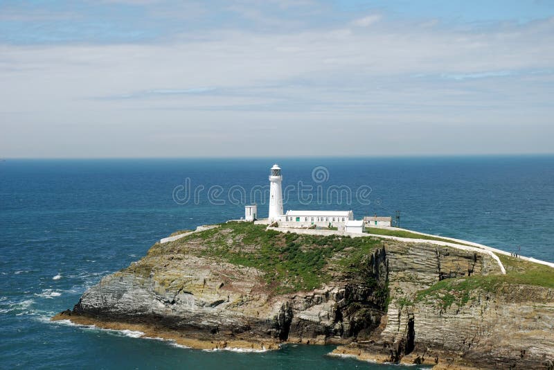 South Stack Lighthouse stock photo. Image of island, wales - 5265996