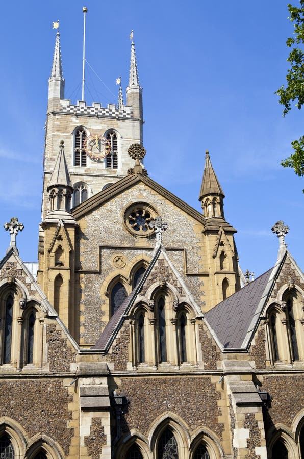 Southwark Cathedral in London Stock Photo - Image of southwark ...