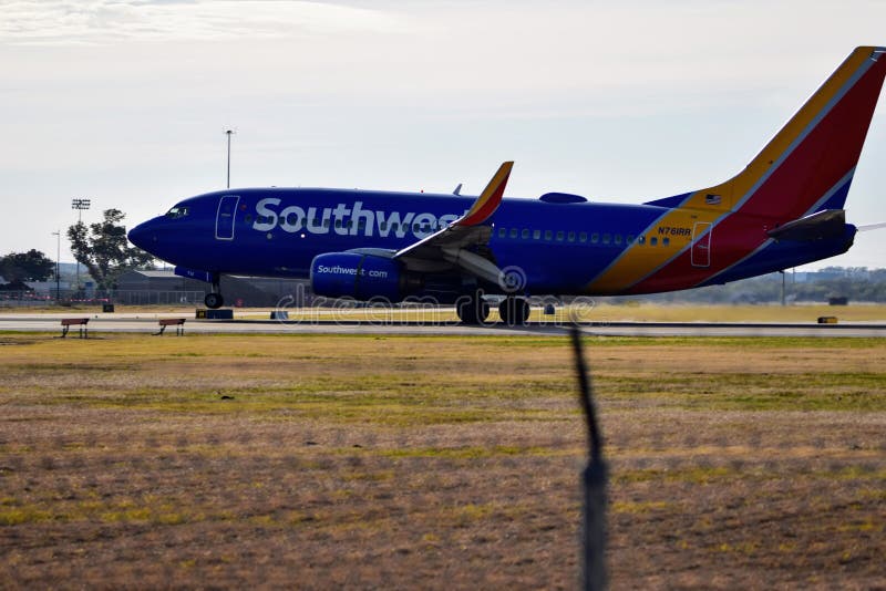 Southwest Airlines Airplane Landing on Runway Editorial Photo - Image ... Southwest Airlines Airplane Landing on Runway Editorial Photo - Image ...