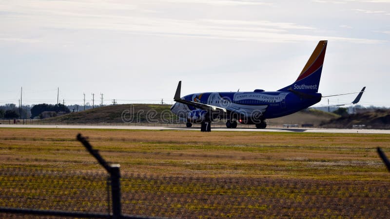 Southwest Airlines Airplane on the Runway Taking Off Editorial Stock ... Southwest Airlines Airplane on the Runway Taking Off Editorial Stock ...