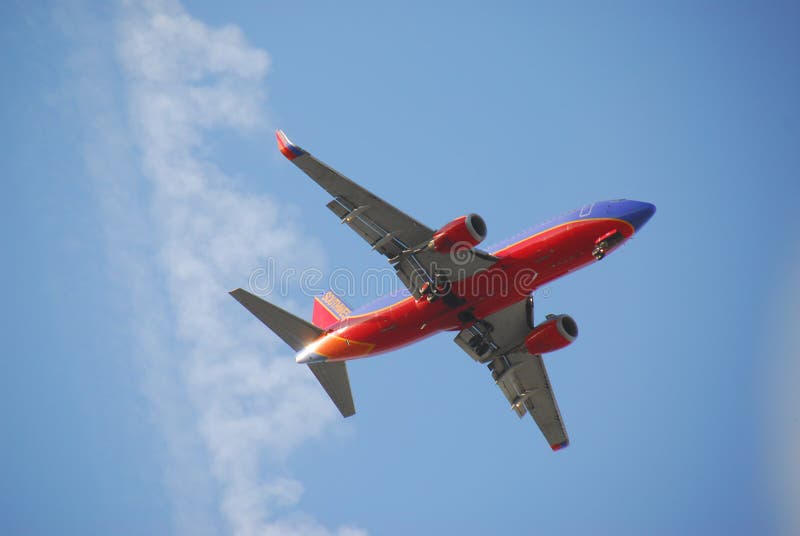 Southwest Airlines Plane in Flight Editorial Stock Photo - Image of ...