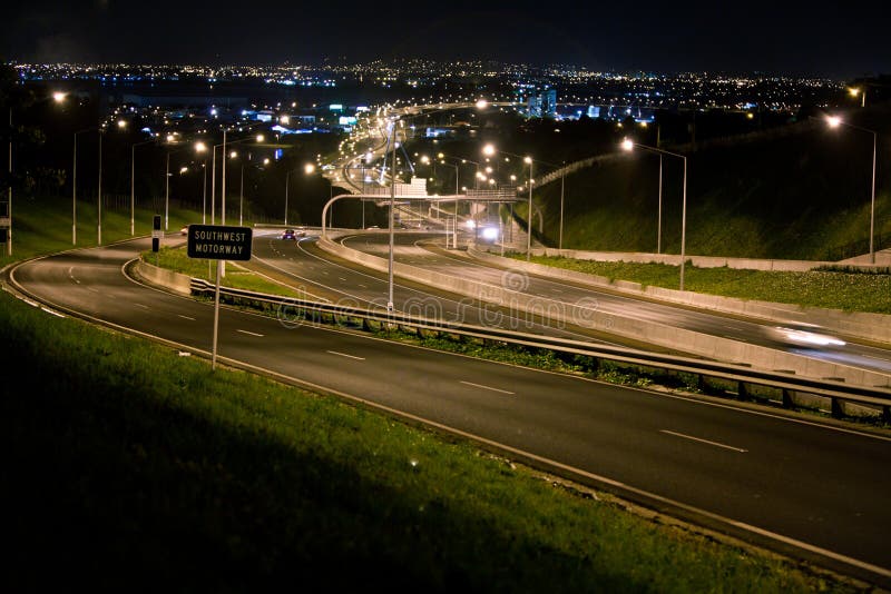 Southwest motorway stock photo. Image of dark, track - 25354730