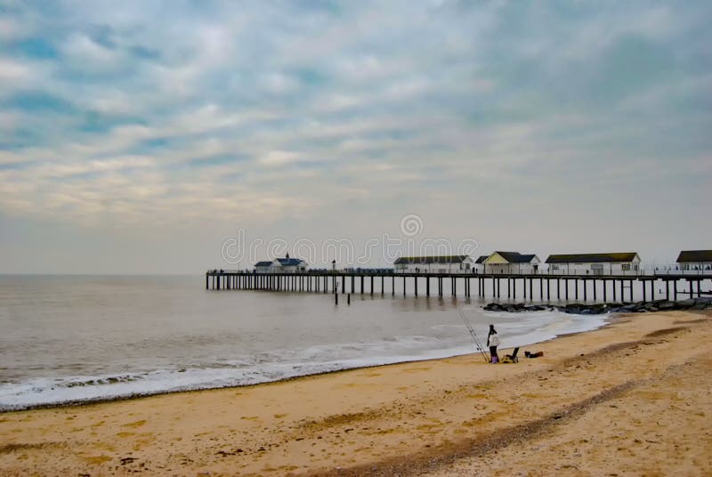 Southwold Pier on the Suffolk Coast Editorial Photo - Image of shore ...