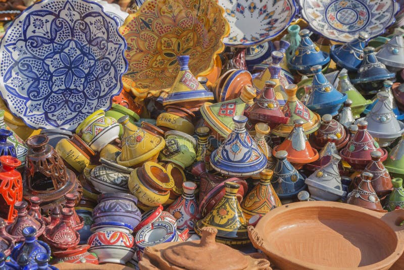 In the soutk stock image. Image of pots, medina, crafts - 74502037