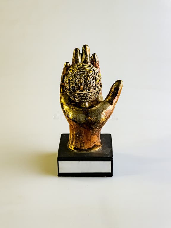 Souvenir in the Form of a Hand Holding a Ball, Symbolically Jerusalem ...