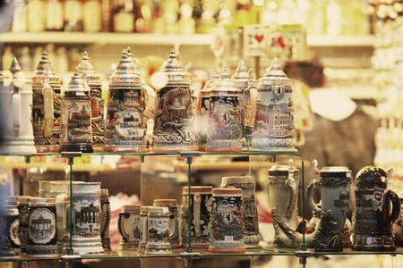 Souvenir shop in Berlin editorial stock photo. Image of porcelain ...
