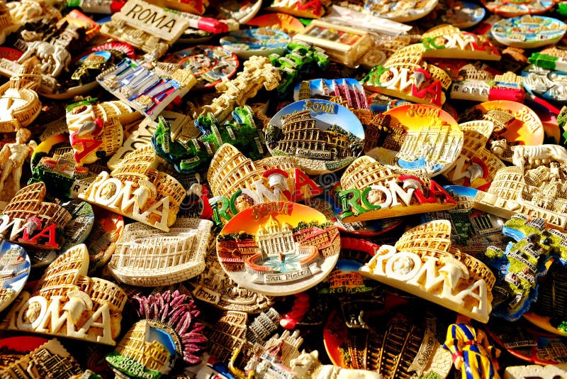 Souvenirs from Rome editorial photo. Image of italian - 35979521