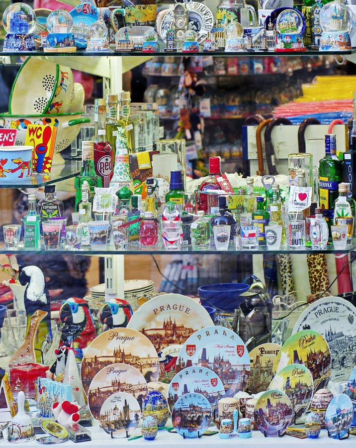 Souvenirs Shop - Prague, Czech Republic Editorial Stock Photo - Image ...
