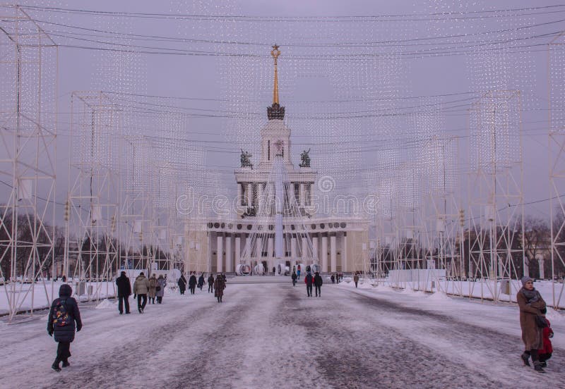 Soviet architecture editorial stock photo. Image of winter - 86111368