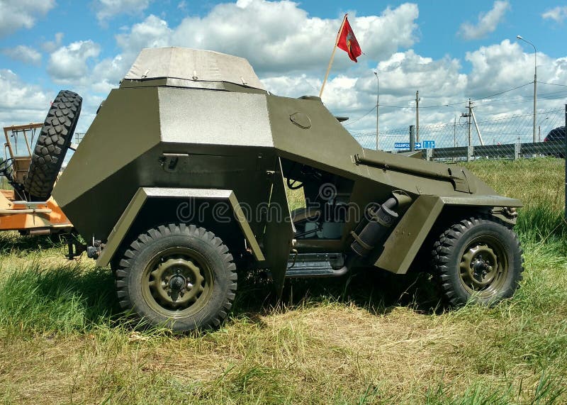 Old soviet armored vehicle editorial photography. Image of museum ...