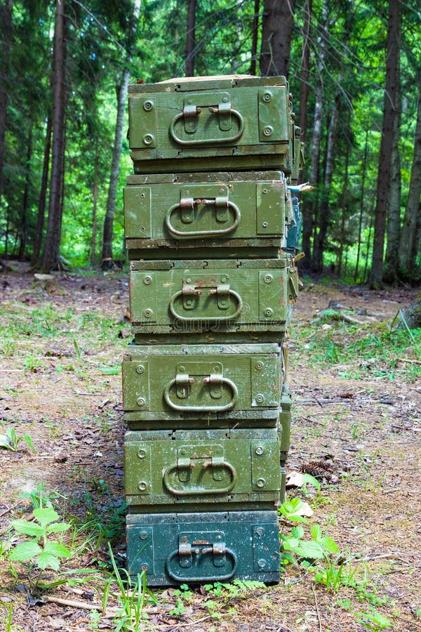 Soviet Army Ammunition Boxes in Military-patriotic Recreation Park of ...