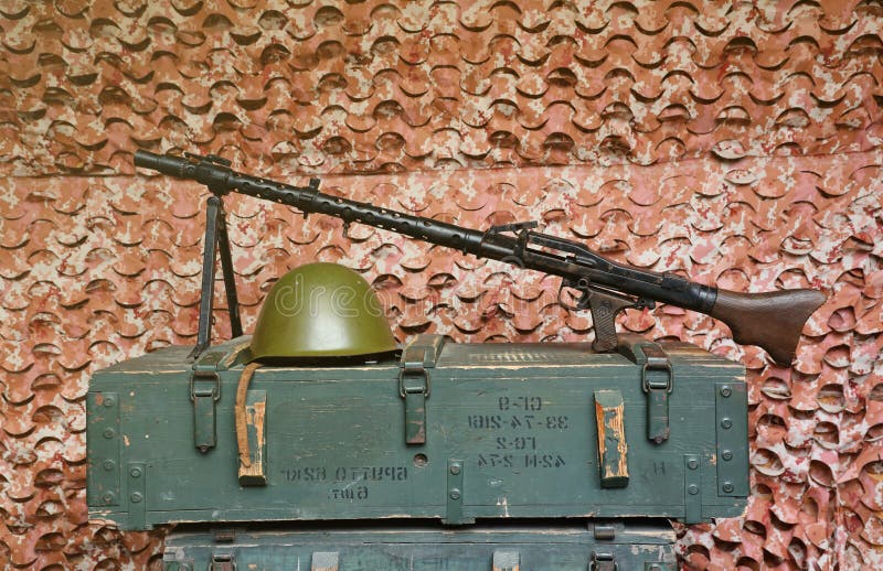 Soviet Army Ammunition Stack of Green Crates with Russian Names of Ammo ...