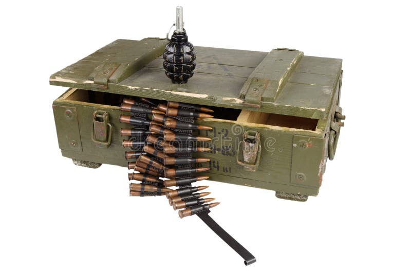 Soviet Army Box of Ammunition Stock Photo - Image of background, army ...