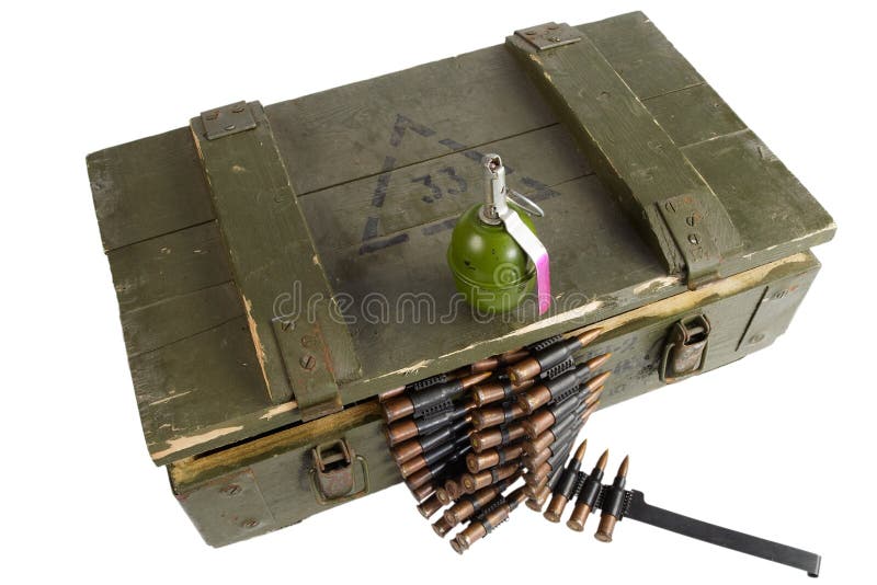 Soviet Army Box of Ammunition Stock Image - Image of round, cartridge ...