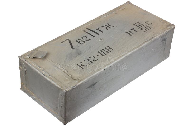 Soviet Army Box of Ammunition. Text in Russian - Type of Ammunition ...