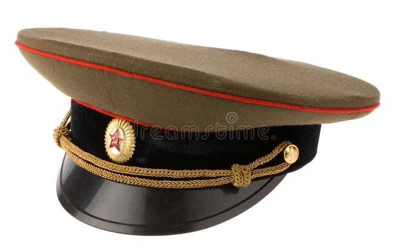 Russian military cap stock image. Image of conflict, blue - 16957517