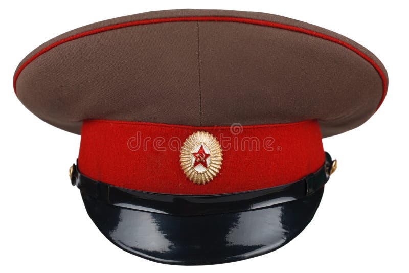 Soviet Army Infantry Soldiers Forage Cap Stock Image - Image of eastern ...