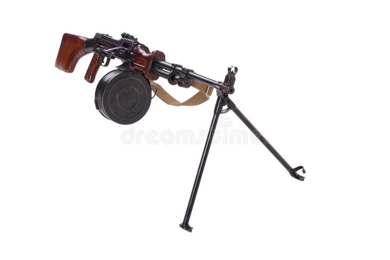 Soviet Machinegun RPD-44 Isolated Stock Image - Image of rpd44 ...