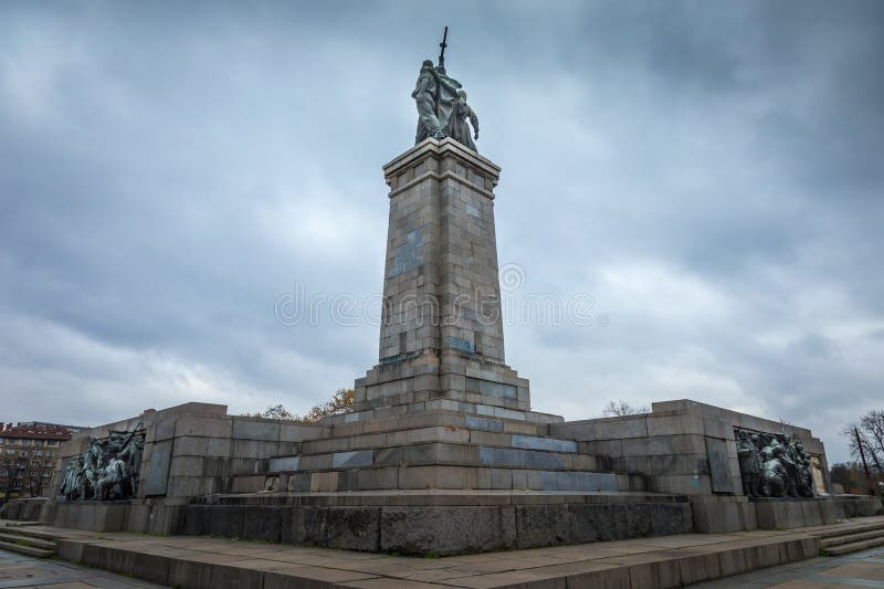 Soviet Army Monument for WWII in Sofia, Bulgaria, Eastern Europe ...