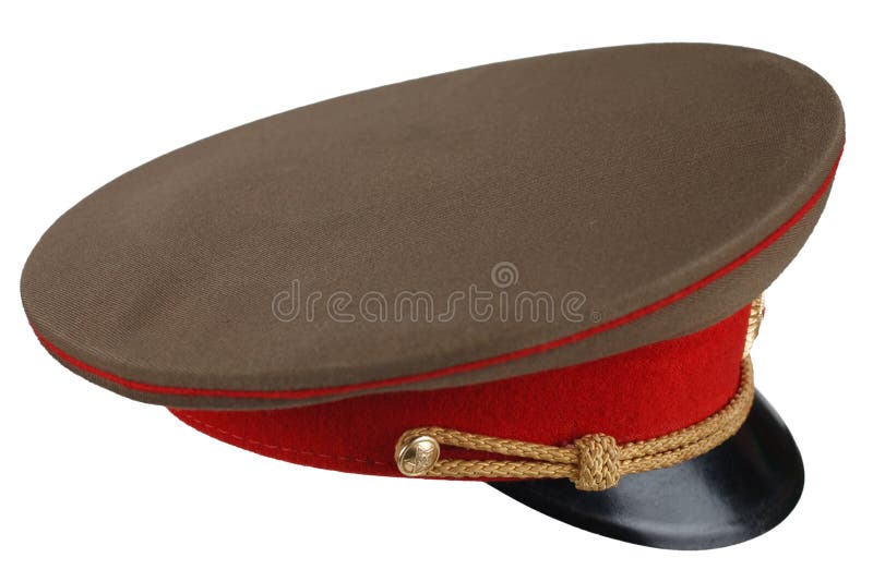 Soviet Army Officer Cap Isolated on White Background Stock Photo ...