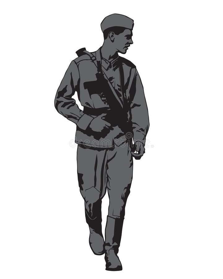 Soviet Military Uniform Stock Illustrations – 436 Soviet Military ...