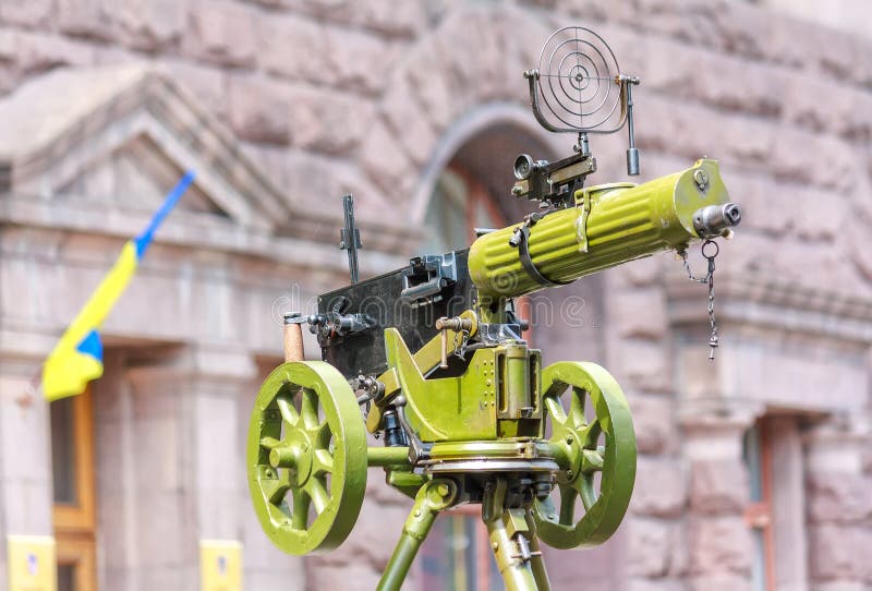 Soviet Army World War2 Time Machinegun Stock Photo - Image of green ...