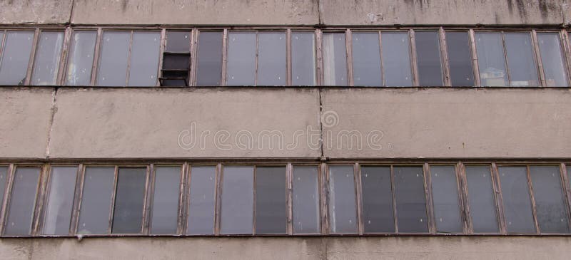 A Soviet Building Photographed Two Floors. Old Building Stock Photo ...