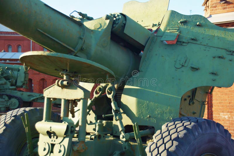 Soviet Cannon from World War II Stock Image - Image of victory, ninth ...