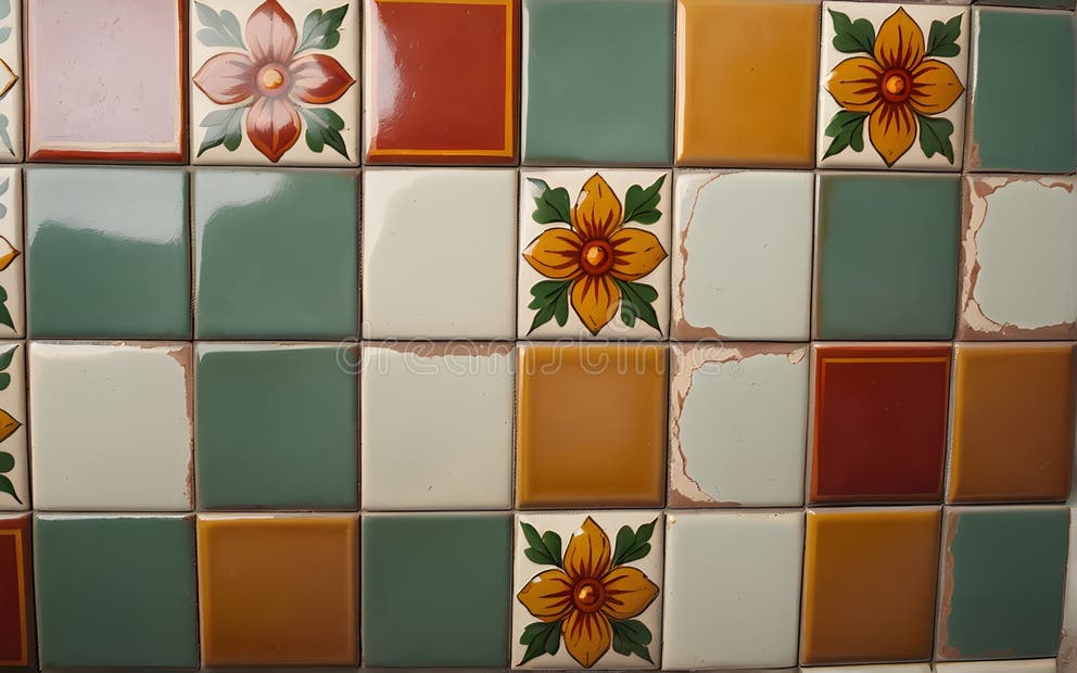 Soviet Ceramic Tile Texture, Classic and Old School with 8K Resolution ...