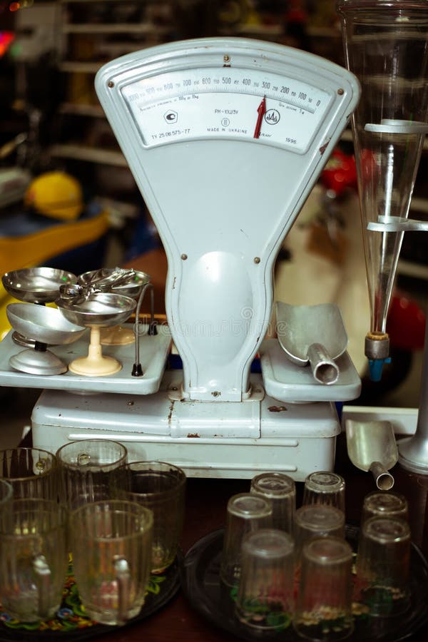 Soviet Commodity Scales from a Store or Buffet Editorial Stock Image ...
