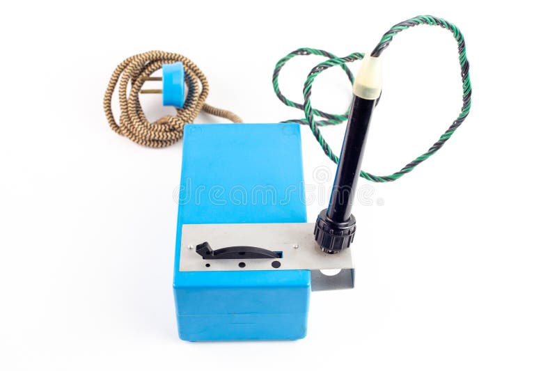 Soviet Electrical Pyrography Pen Device on White Background Stock Photo ...