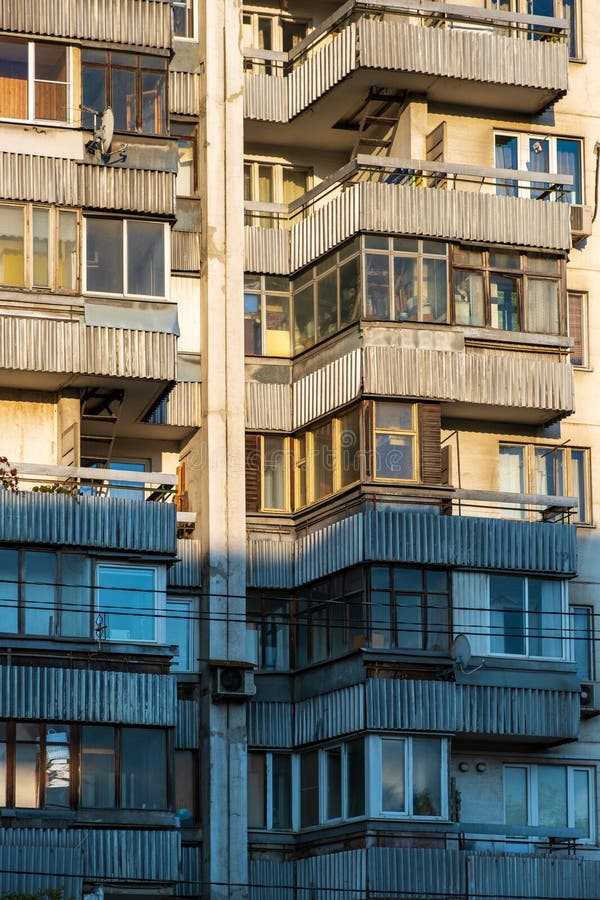 Soviet-era Homes in the Suburbs of Moscow Editorial Photography - Image ...