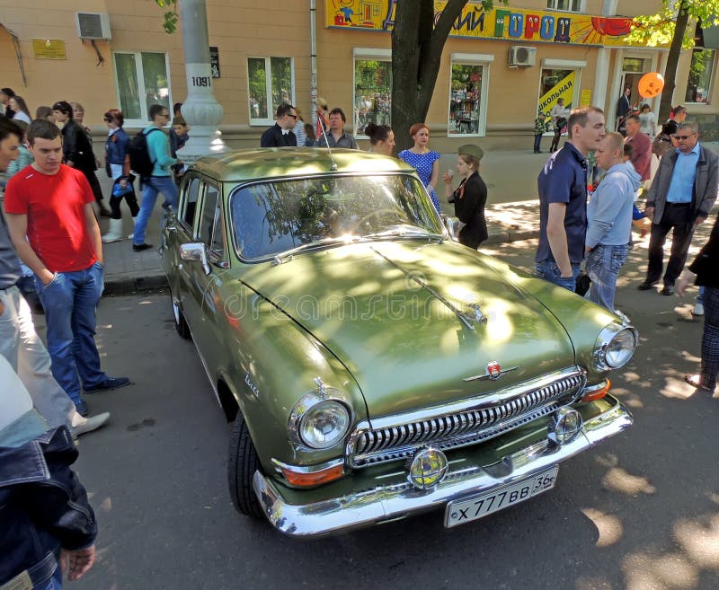 Soviet Old Car Volga GAZ-21 Editorial Stock Photo - Image of exhibition ...