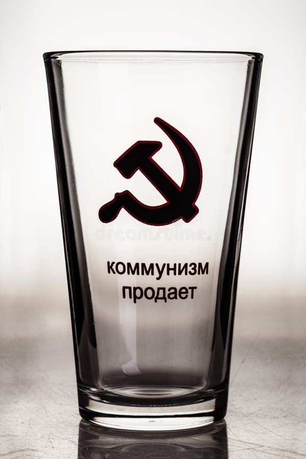 Soviet glass stock image. Image of hammer, design, concept - 41064667